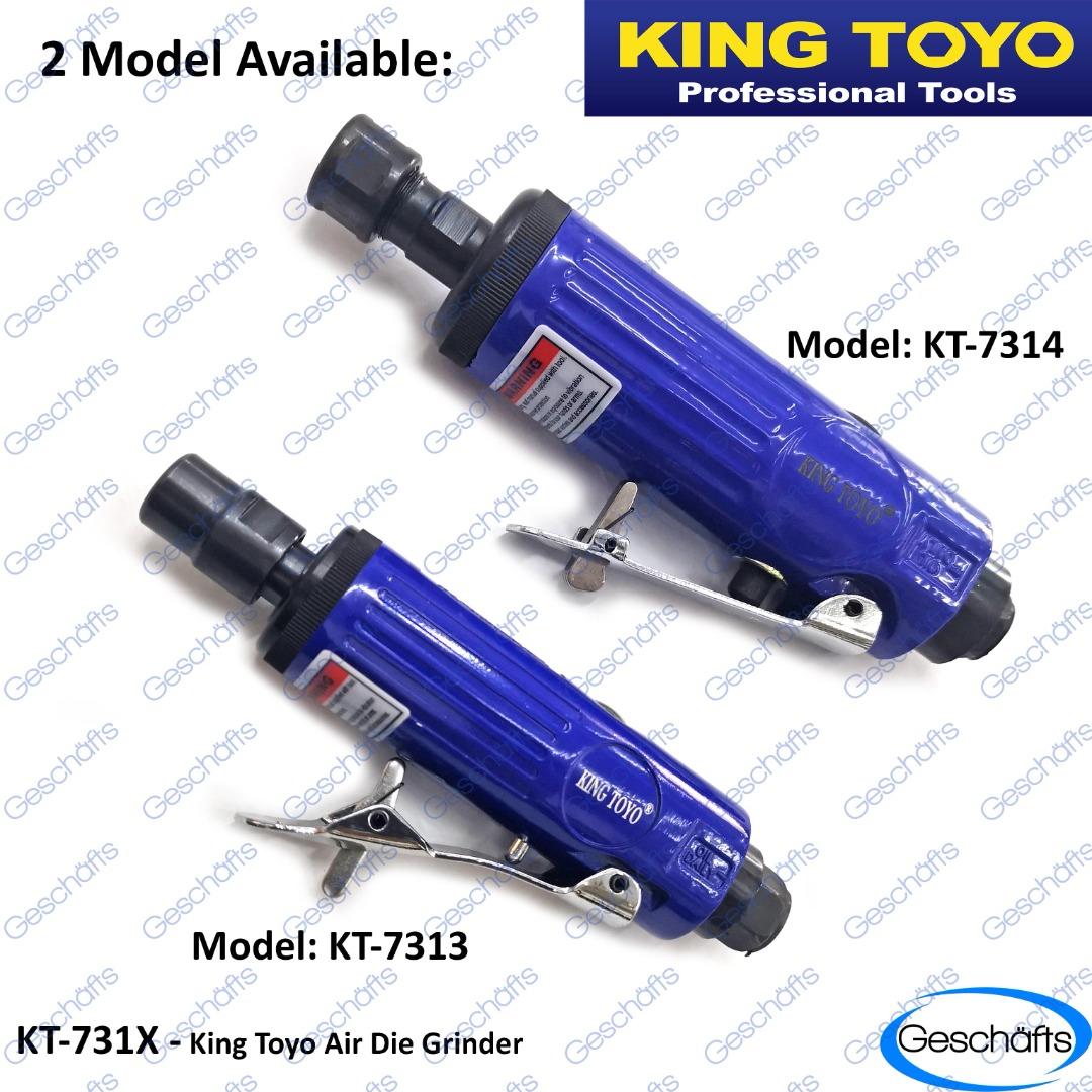 King Toyo Air Die Grinder 22000RPM / 25000RPM / 1/4" Collet, Furniture ...