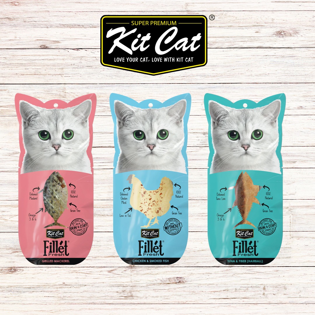 Kit Cat Fillet Fresh 100g - Deboned, Assorted Flavors, Pet Supplies ...
