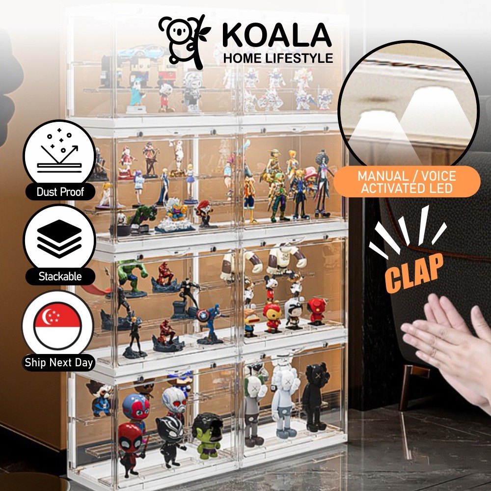 Koala Home Blind Box Figurine Popmart Display Cabinet Storage box ...
