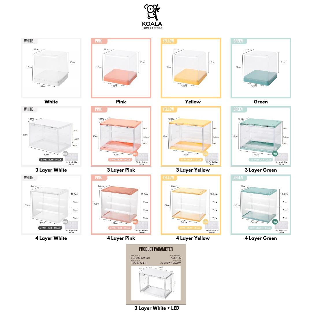 Koala Home Blind Box Figurine Popmart Display Cabinet Storage box ...