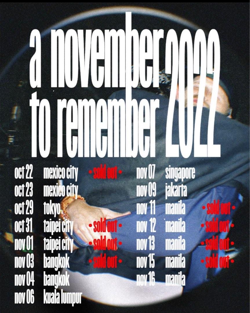 LANY a november to remember 2022, Tickets & Vouchers, Event Tickets on ...