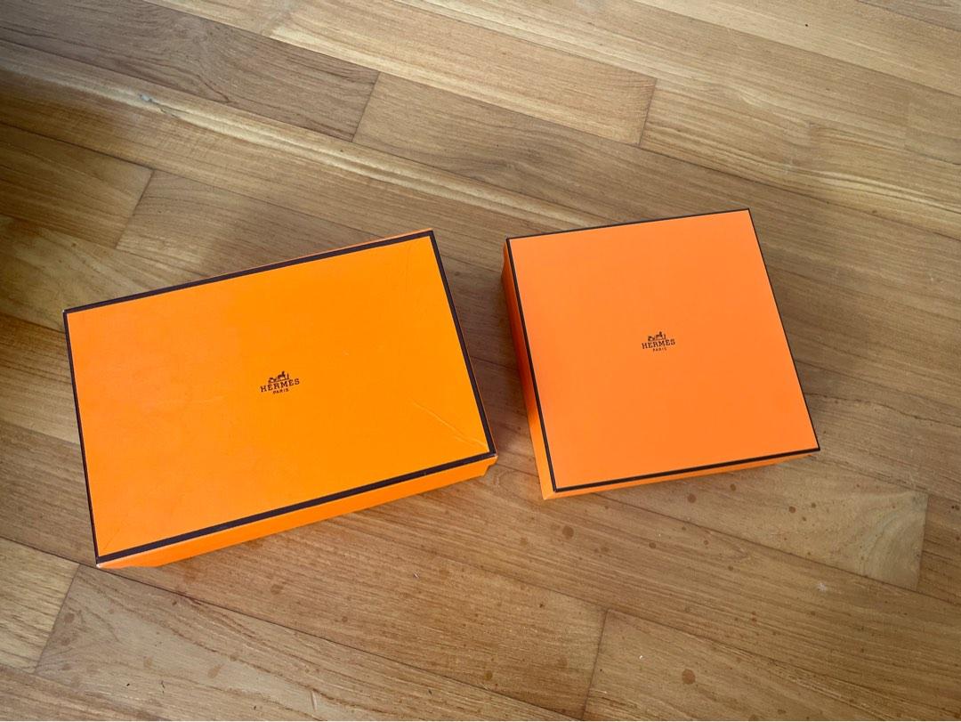 Large authentic Hermes boxes square and shoe box, Luxury, Accessories ...