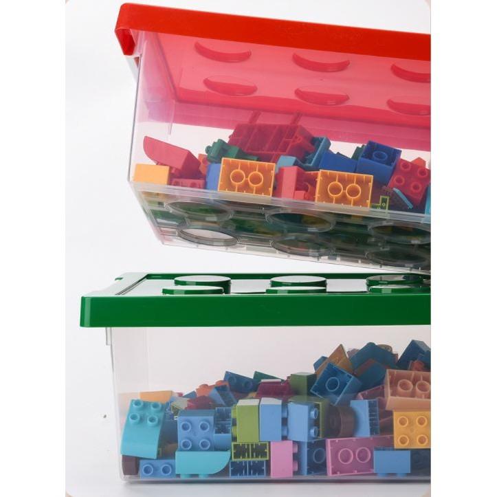 LEGO BUILDING BLOCKS TOY STORAGE BOX STACKABLE BIG SIZE COLOURFUL ...