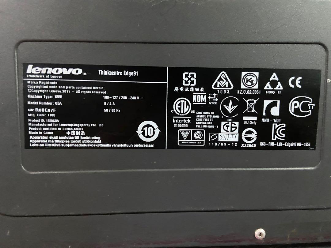 Lenovo Thinkcentre Edge 91 CPU corei3 2nd gen, Computers & Tech ...