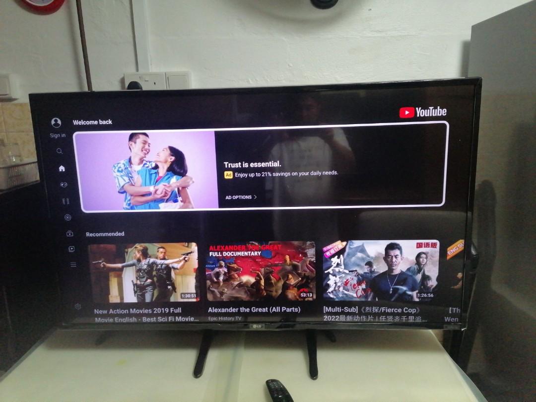 Lg smart 4k tv 49 inch, TV & Home Appliances, TV & Entertainment, TV on Carousell