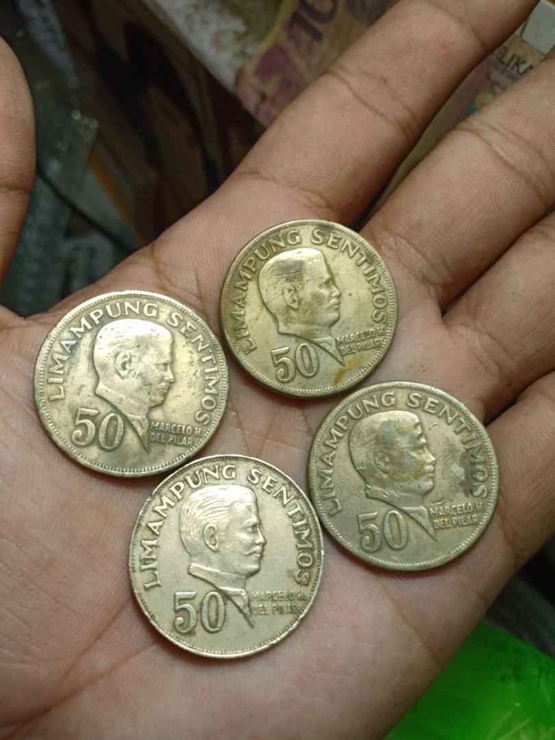 Limang sentimo Marcelo H Del pilar 50 per set availble 3set, Hobbies ...