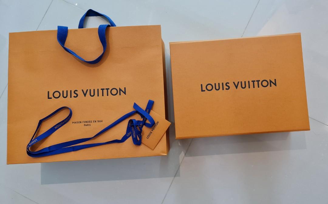 LV paper bag and box, Luxury, Accessories on Carousell