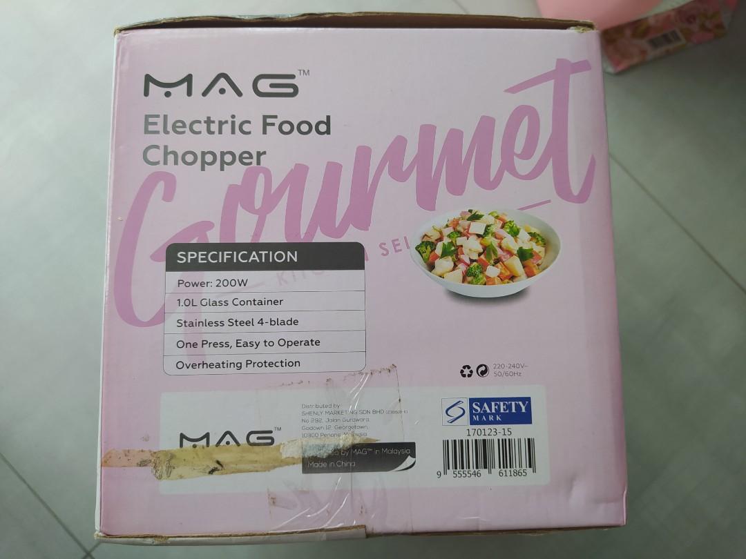 MAG electric food chopper, TV & Home Appliances, Kitchen Appliances ...