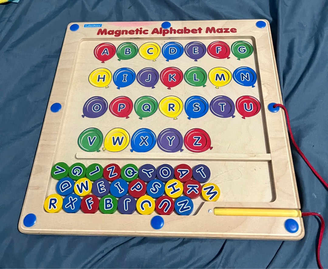 Magnetic Alphabet Maze, Hobbies & Toys, Toys & Games on Carousell