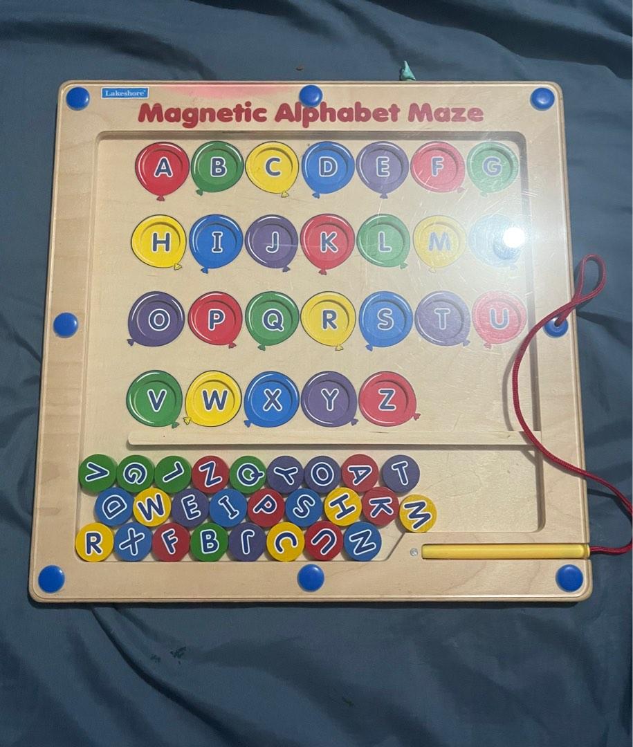 Magnetic Alphabet Maze, Hobbies & Toys, Toys & Games on Carousell