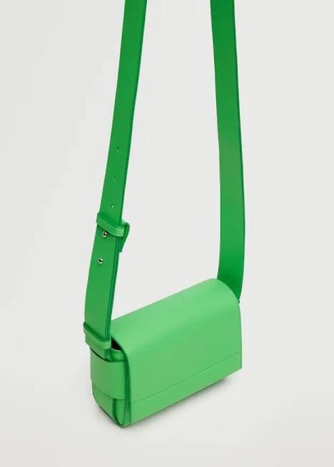 Mango Green Flap Body Bag, Women's Fashion, Bags & Wallets, Cross-body ...