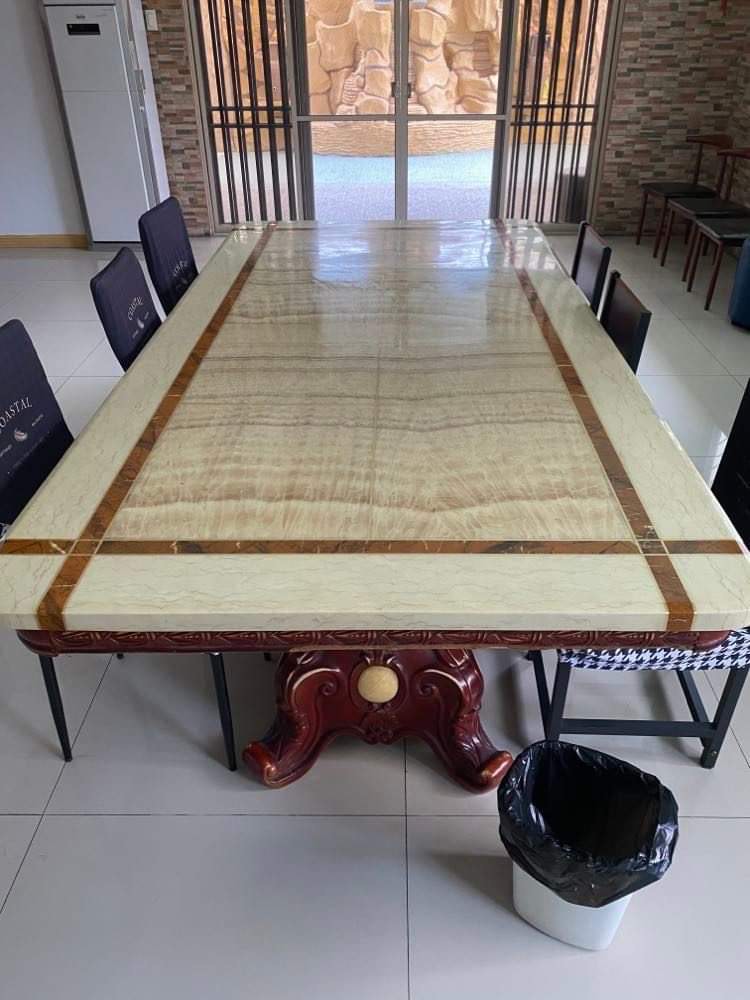 Marble Table (10 seaters), Furniture & Home Living, Furniture, Tables ...