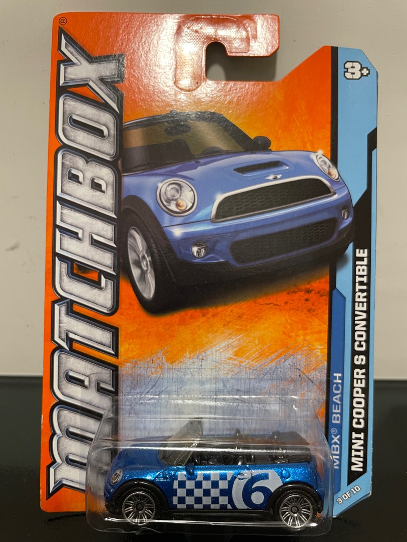 Matchbox Mini Cooper S Convertible (Blue), 興趣及遊戲, 玩具 & 遊戲類 - Carousell