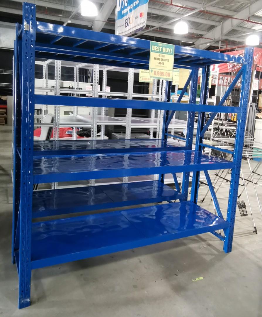 METAL SHELVES, Furniture & Home Living, Furniture, Shelves, Cabinets ...