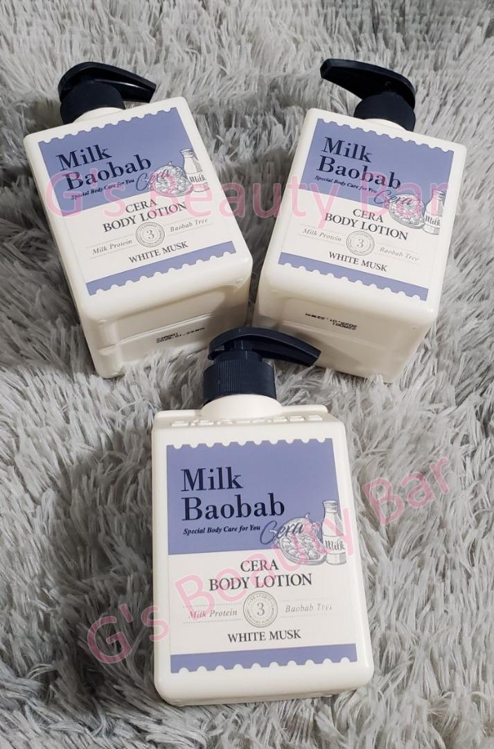 Milk Baobab Cera White Musk Body Lotion 600ml - Authentic Korean Skincare, Beauty & Personal ...
