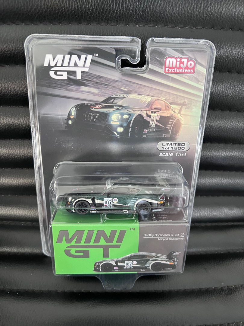 1/64 1:64 Mini GT MINIGT Bentley Continental GT3 #107 M-Sport Team ...
