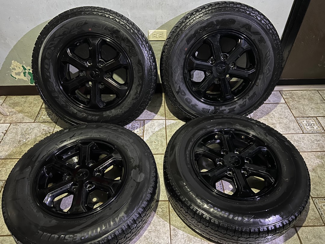 Mitsubishi Mags and Tires Set, Car Parts & Accessories, Mags and Tires ...
