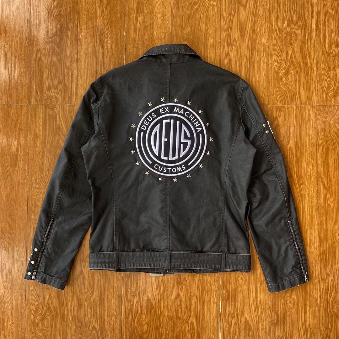 Mossimo Deus Double Collar Jacket Deus Ex Machina Patch/Stud Custom ...