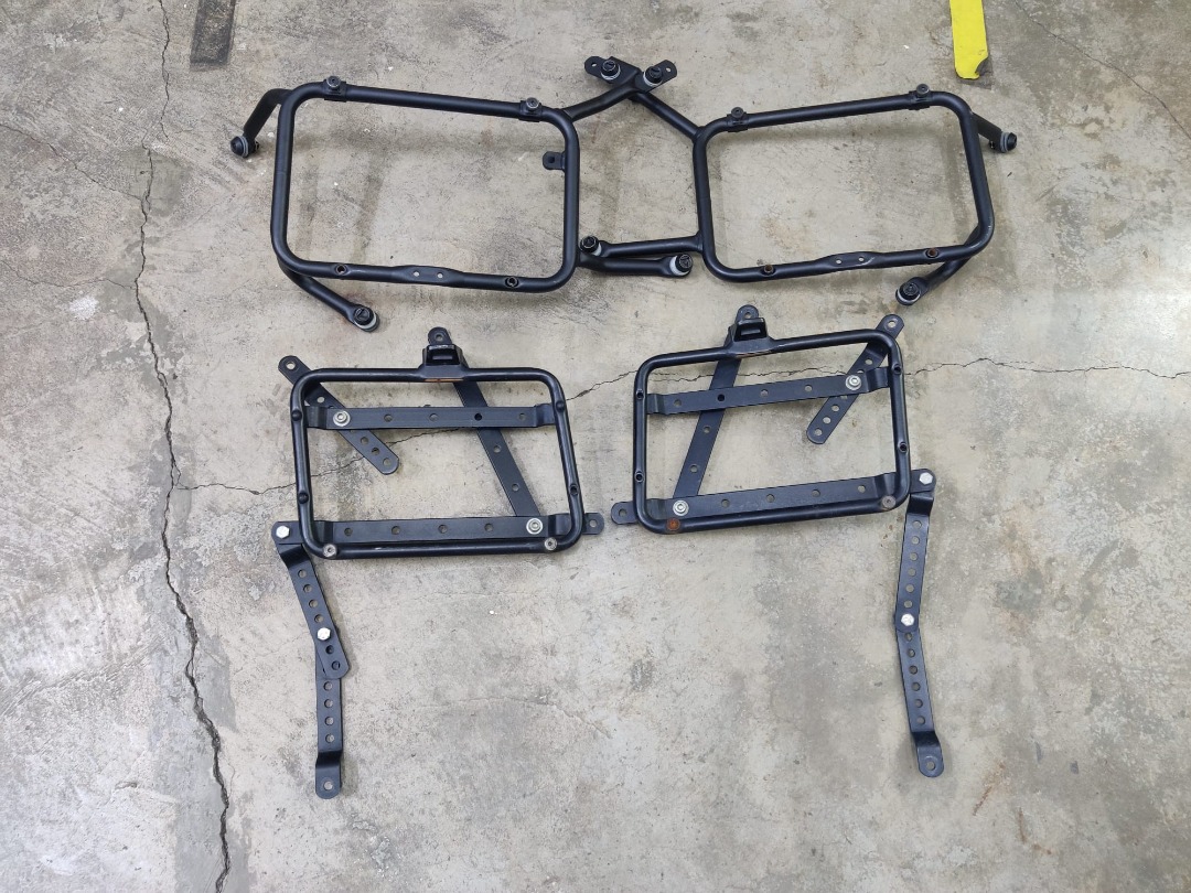 Motorcycle Universal Side Luggage Rack, Motorcycles, Motorcycle ...