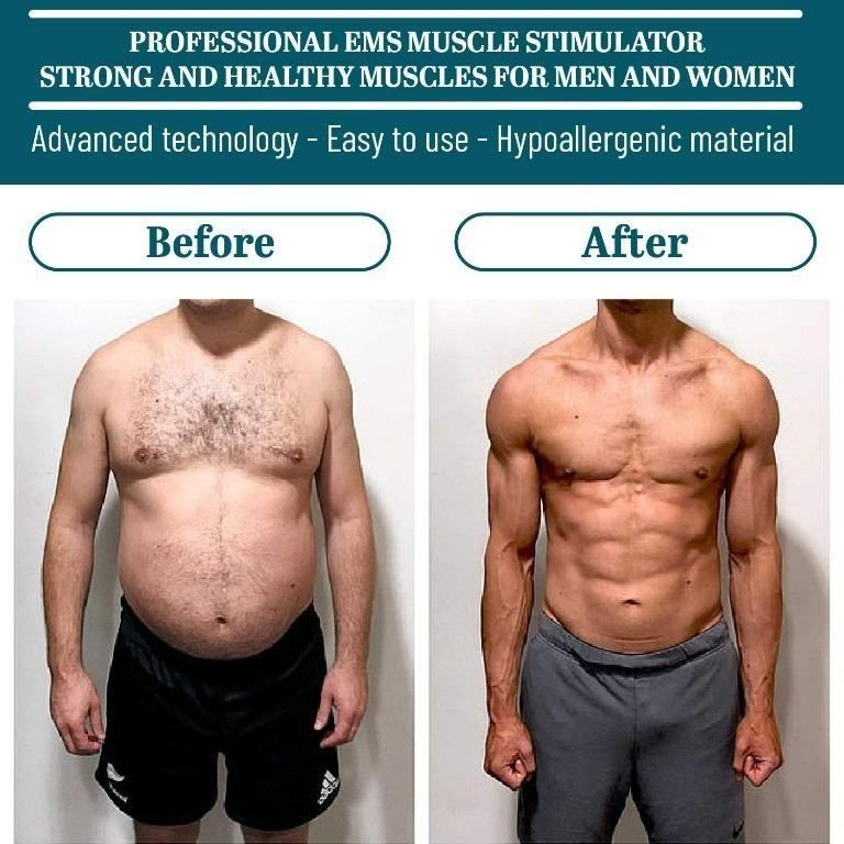 N7 PIPROX EMS Muscle Stimulator, Abs Trainer, Electronic Toning Belts ...