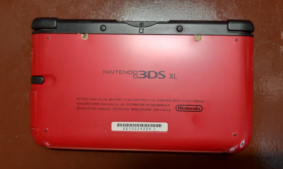 Nintendo Old 3DS XL (Red/Black & US Version), Video Gaming, Video Game ...