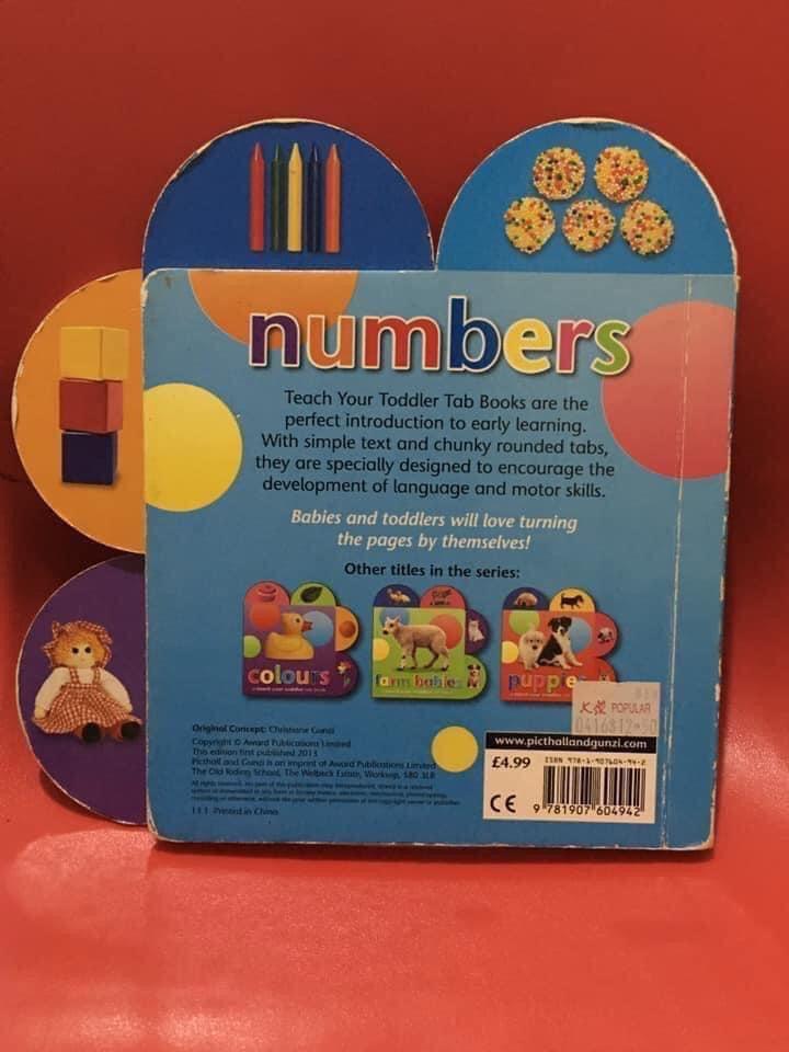 Numbers Board Book, Hobbies & Toys, Books & Magazines, Children's Books ...