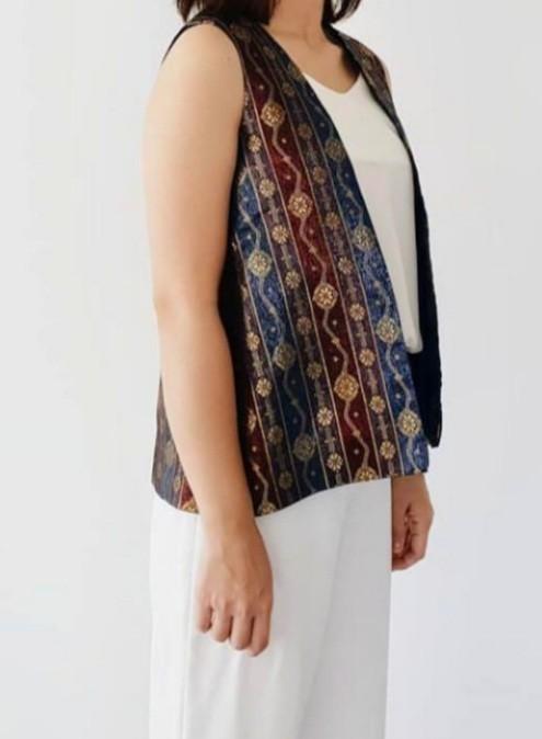 Outer batik seniman kain/1778, Fesyen Wanita, Pakaian Wanita, Baju ...