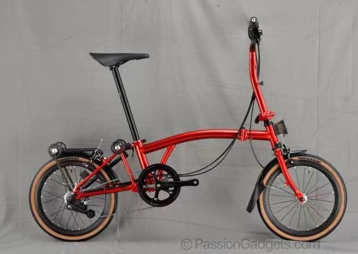 Pikes 9S Trifold Foldie Bike PINK, Fiery RED & Pastel Yellow 16inch 9 ...