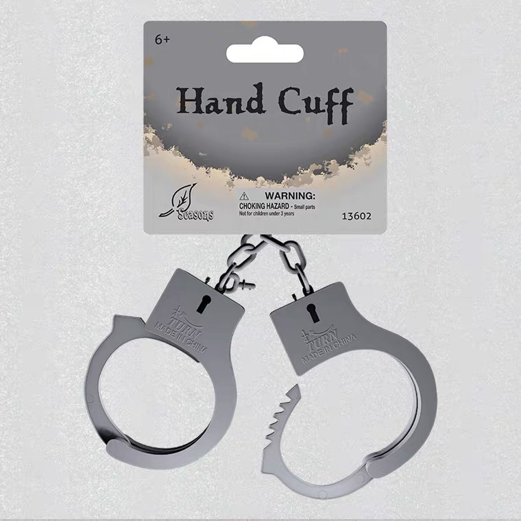 Plastic hand cuffs police toy handcuff, Hobbies & Toys, Toys & Games on ...