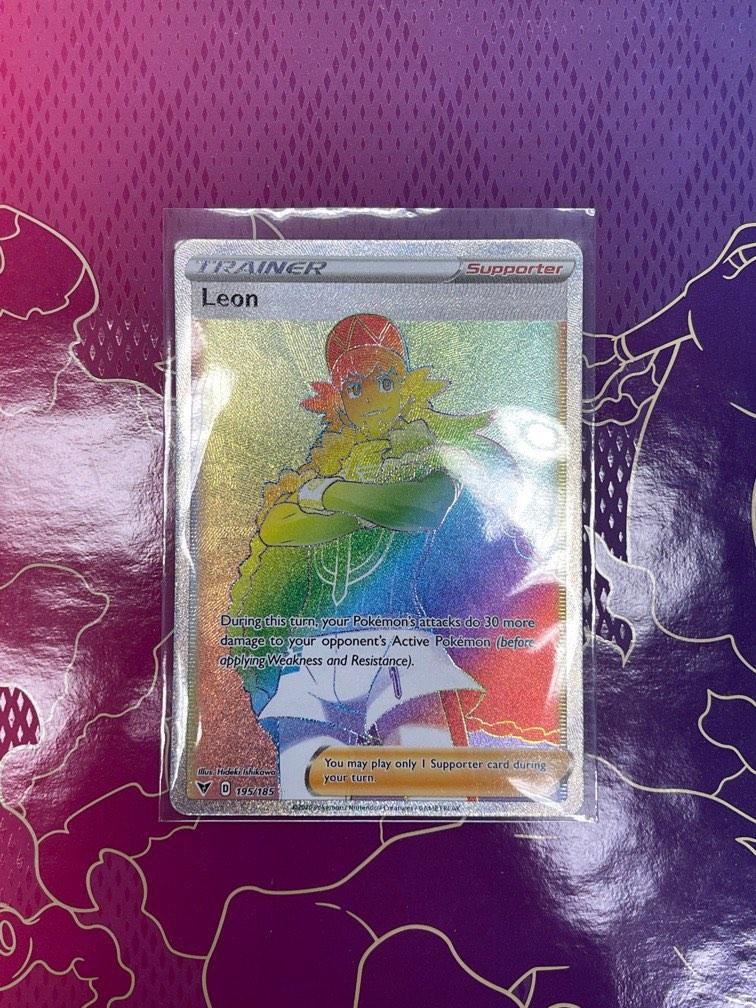 Pokemon card Leon Secret rare 195/185., Hobbies & Toys, Memorabilia ...