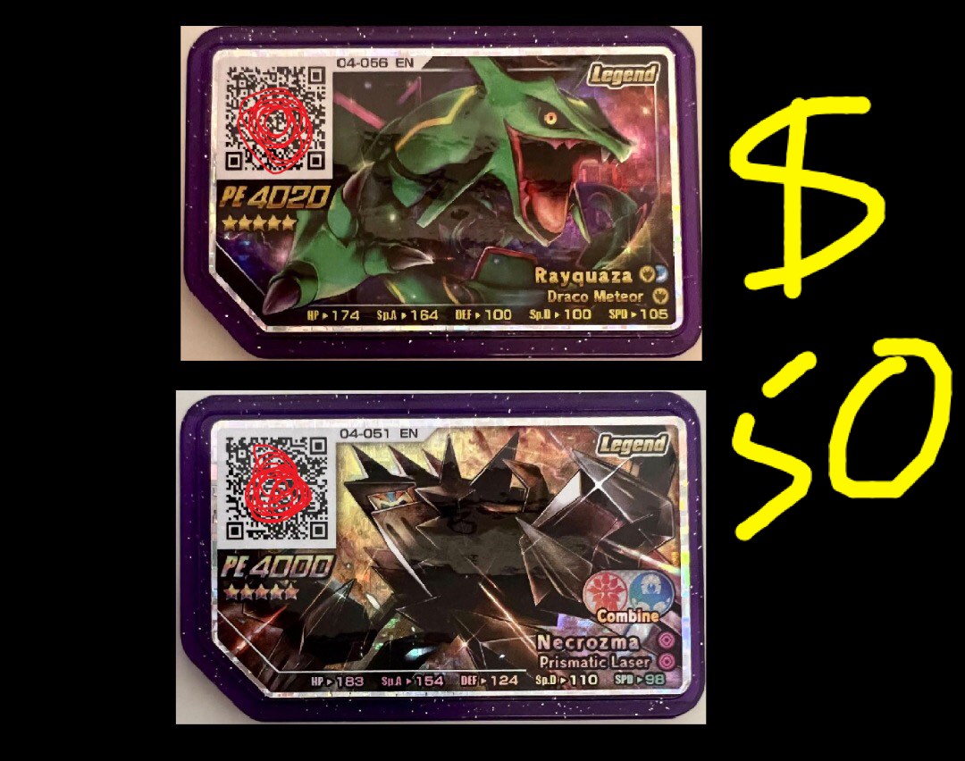 pokemon gaole part 4 necrozma & rayquaza, Hobbies & Toys, Toys & Games ...