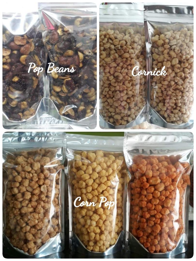 POP BEANS, MIXED NUTS, CORN POP, SUNFLOWER SEEDS, CORNICK, PEANUTS ...