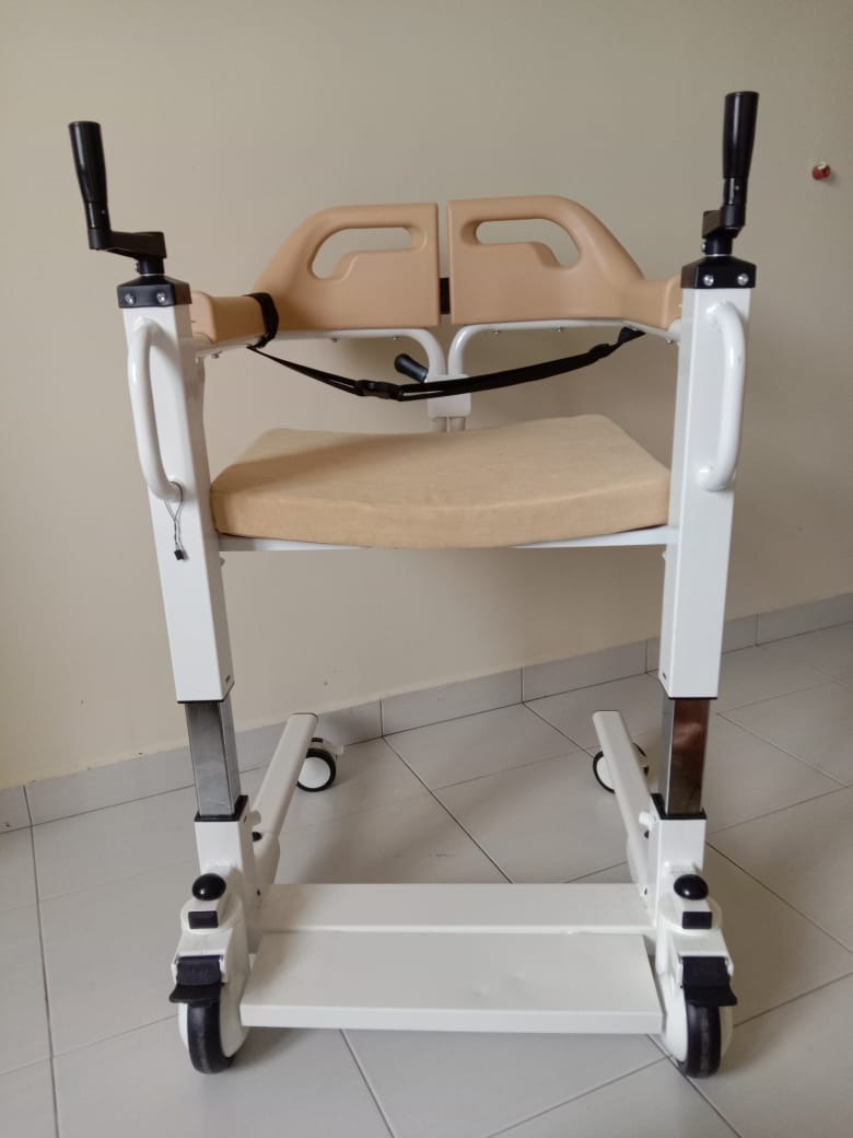 Premium Adjustable Multi-Functional Lifting Commode Wheelchair, Health ...
