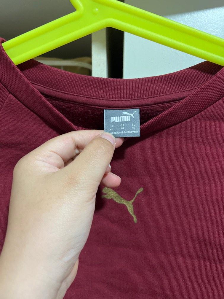 Puma Crop sweater, Women's Fashion, Activewear on Carousell