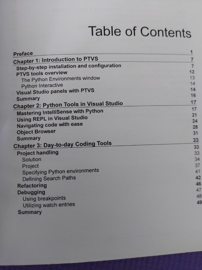 Python Tools for Visual Studio, Hobbies & Toys, Books & Magazines, Textbooks on Carousell