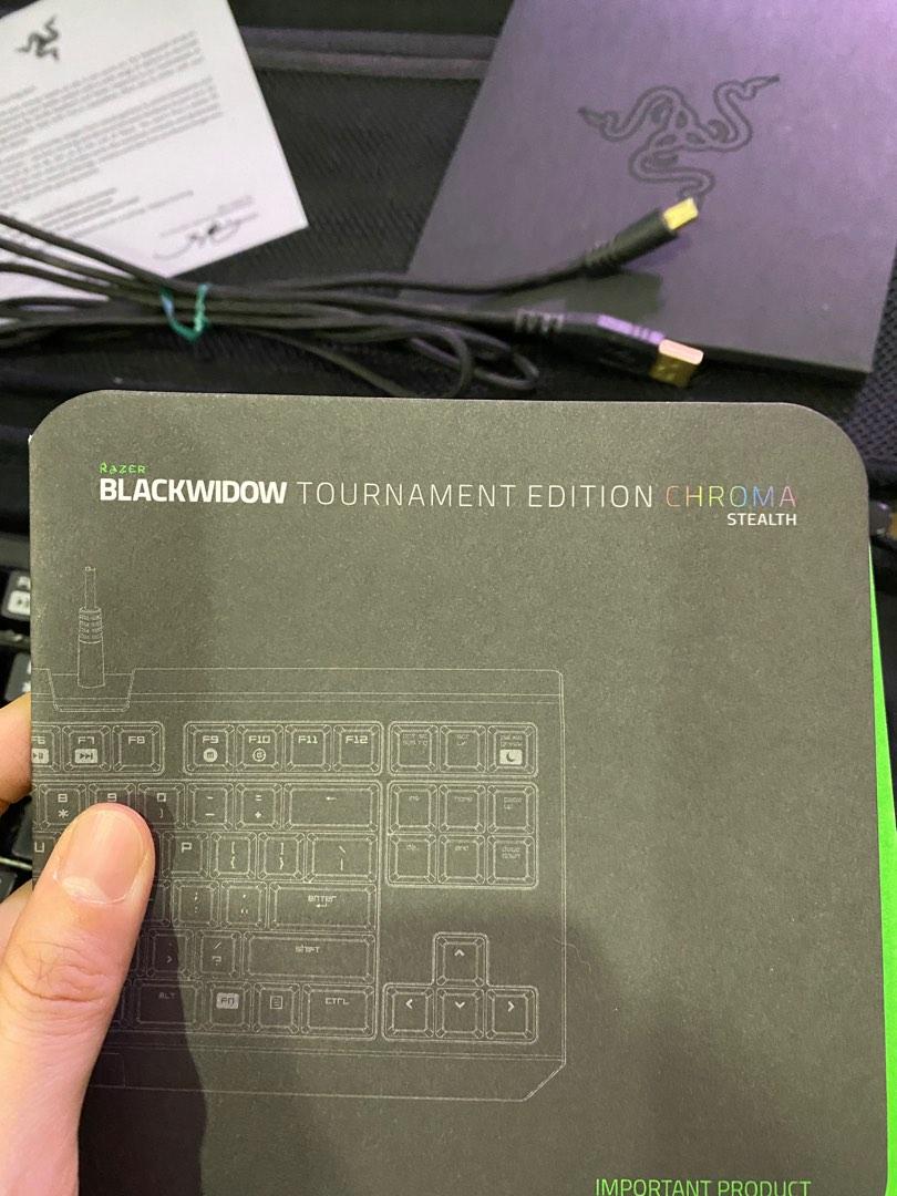 Razer black widow tournament edition chroma stealth (tactile switches ...