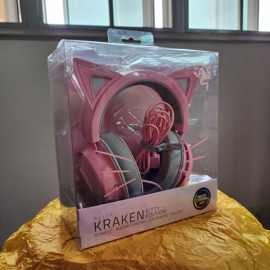 Razer Kraken Kitty Edition - Quartz | Razer Chroma USB Gaming Headset ...