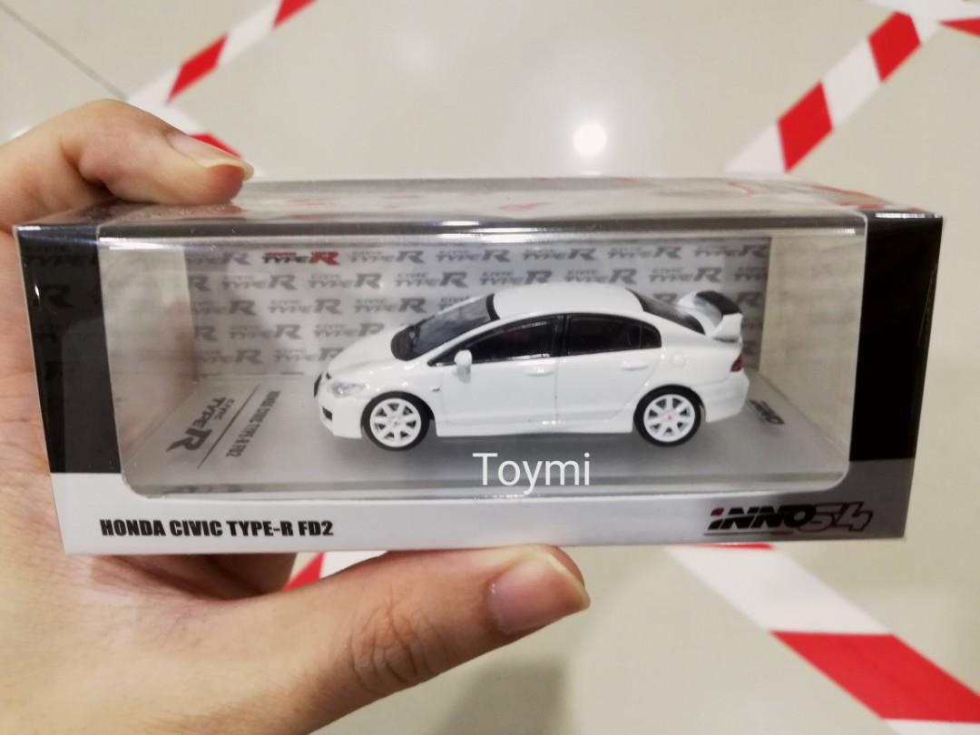 Ready Stock 1/64 Inno Honda Civic FD2 FD White, Hobbies & Toys, Toys ...