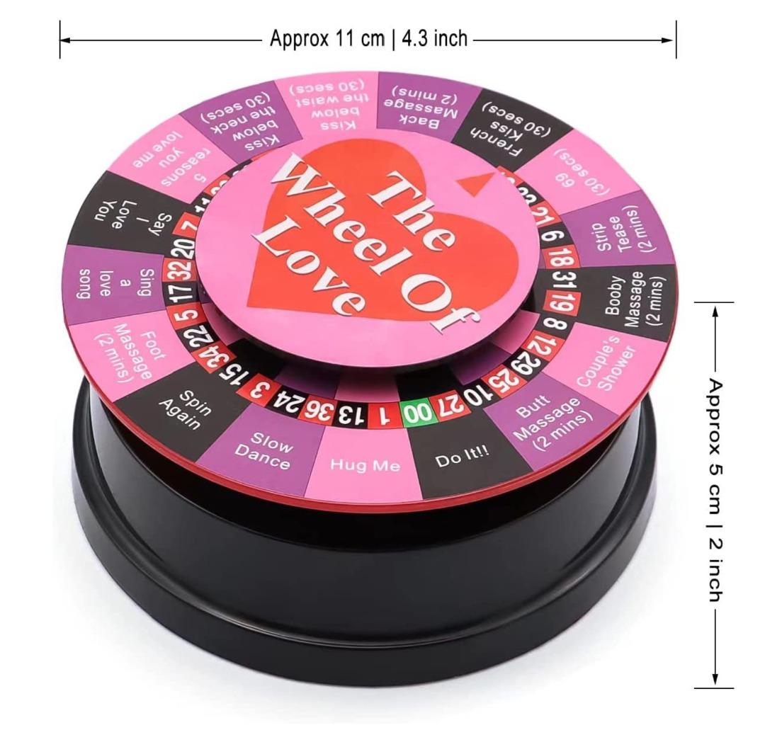 REAMTOP Intimacy Wheel Of Love Spinning Wheel (H037), Hobbies & Toys ...
