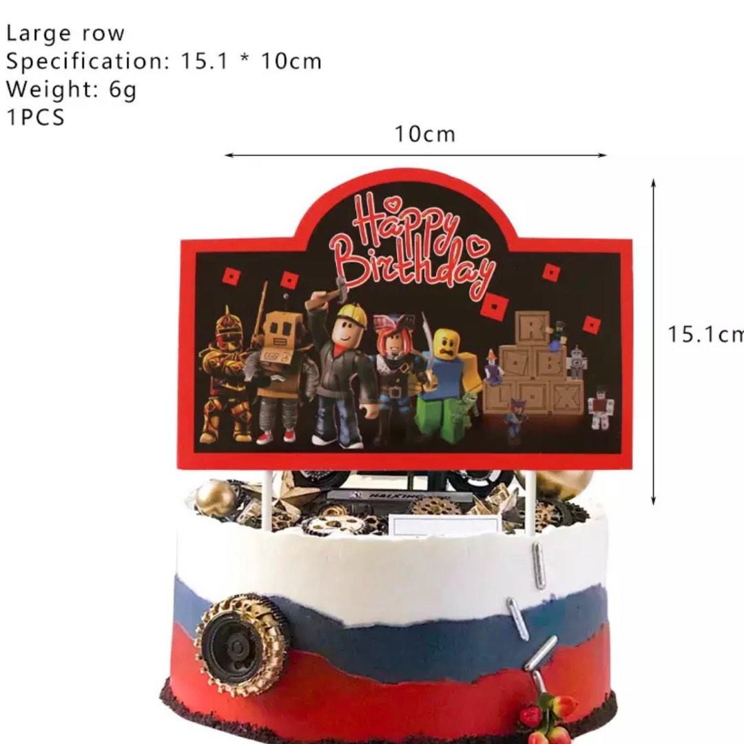 Roblox party supplies- party deco, Hobbies & Toys, Stationery & Craft ...