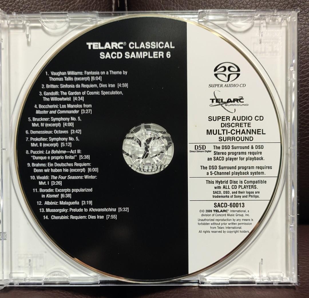 SACD Telarc Classical Sampler 6 Hybrid SACD Multi Channel Surround DSD Stereo, Hobbies & Toys ...
