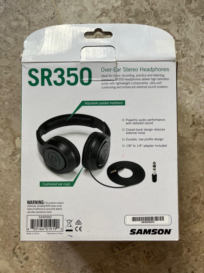SAMSON SR350 Over-Ear Stereo Headphones, Audio, Headphones & Headsets ...
