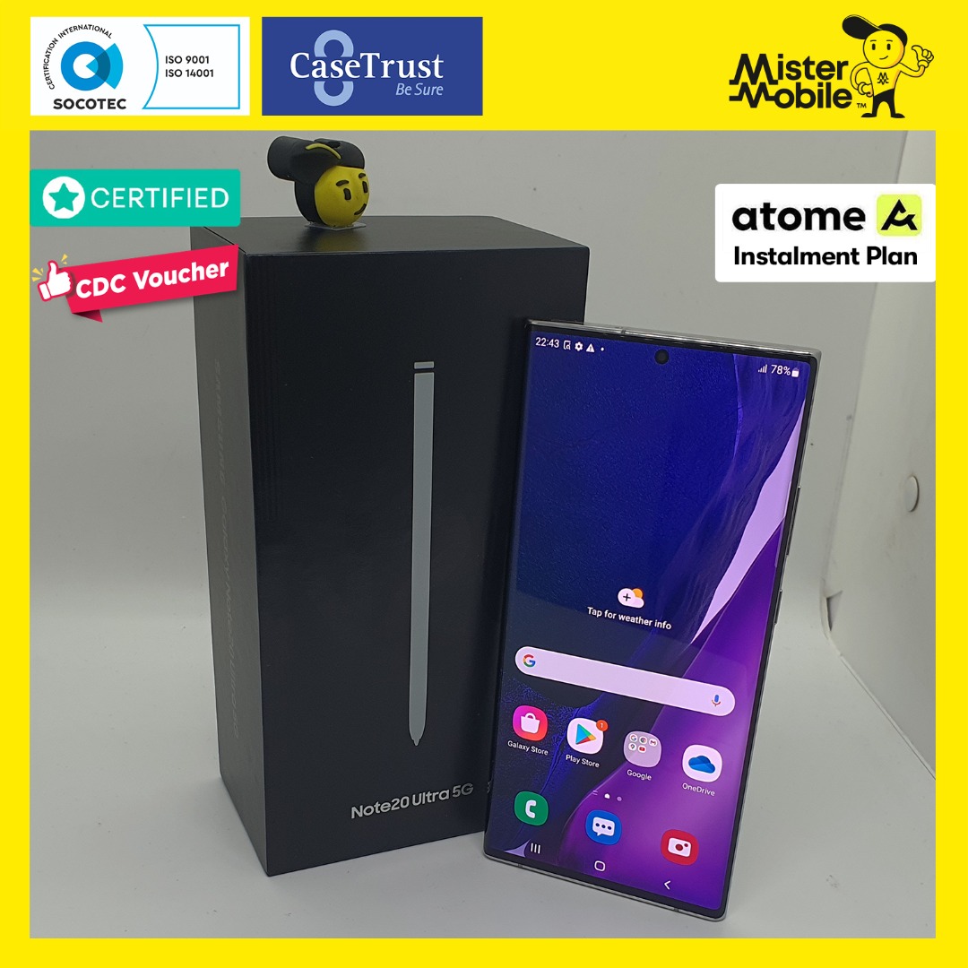 Samsung Galaxy Note 20 Ultra 5G 256 256GB Mystic White Local Used ...