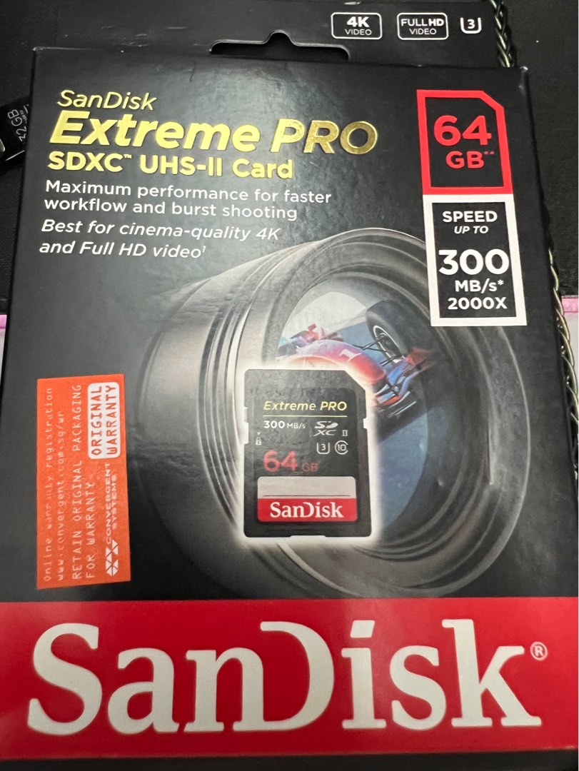 SanDisk UHS-II 64GB SD card, Mobile Phones & Gadgets, Mobile & Gadget ...