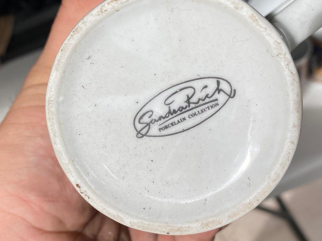 Sandra Rich Porcelain Collection (12 pcs Coffee Mugs), Furniture & Home ...