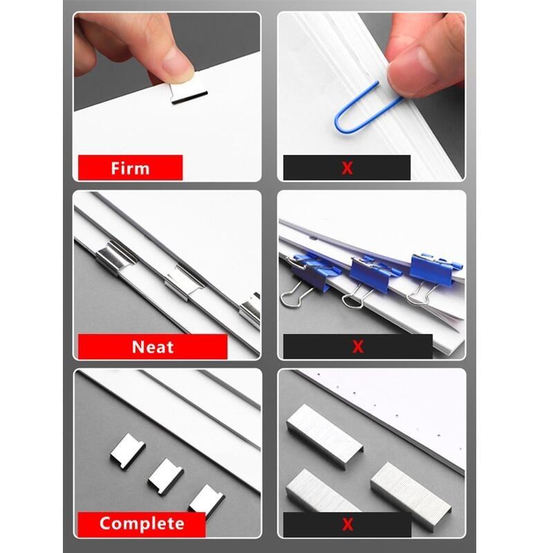 Deli Paper Clipper Stationery Refill Metal Stapler Document Portable ...