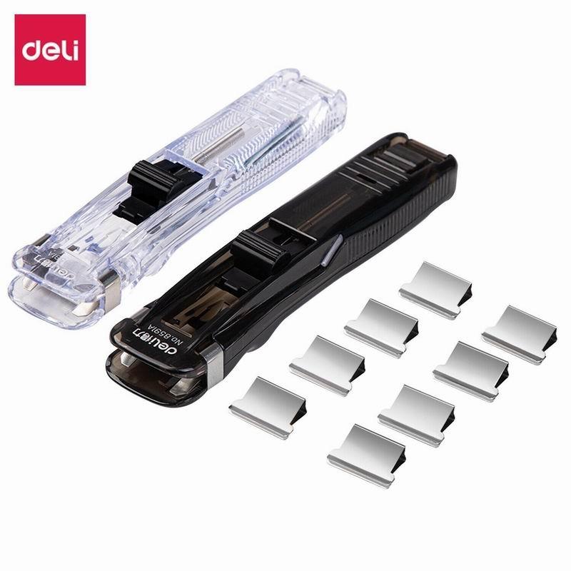 Deli Paper Clipper Stationery Refill Metal Stapler Document Portable ...