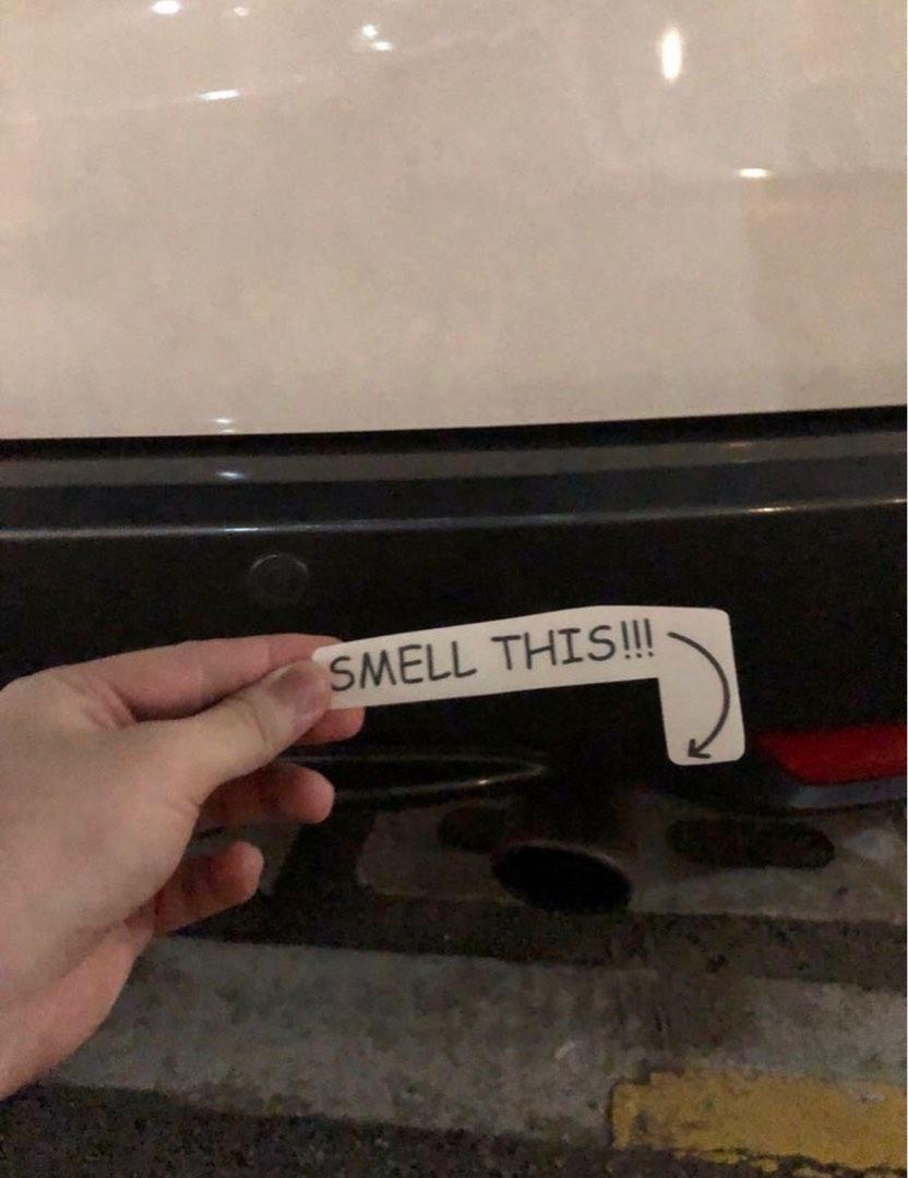 Smell This Sticker, Motorcycles, Motorcycle Accessories on Carousell