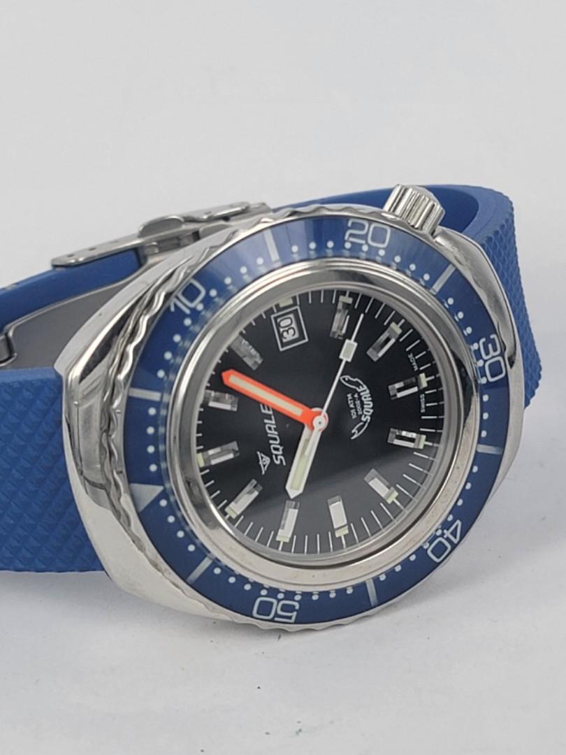 Squale 101 Atmos Blue Full Set Local AD, Men's Fashion, Watches ...