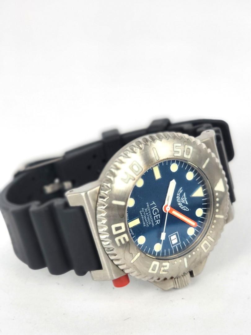 Squale Tiger 200pc Final Edition Blue dial, Men's Fashion, Watches ...